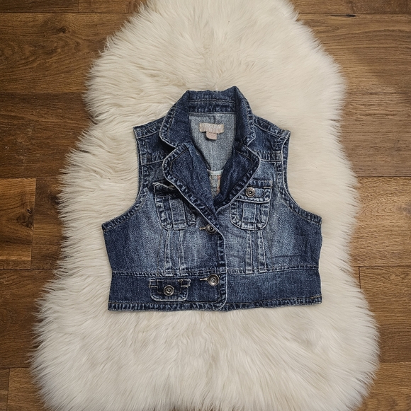 Personal Identity | Jackets & Coats | Vintage Denim Sleeveless Vest ...
